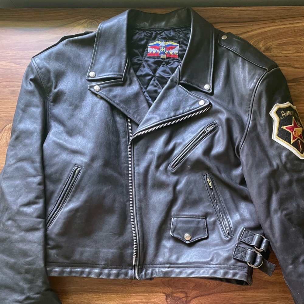 Jeff Hamilton Leather Biker Jacket - Gem